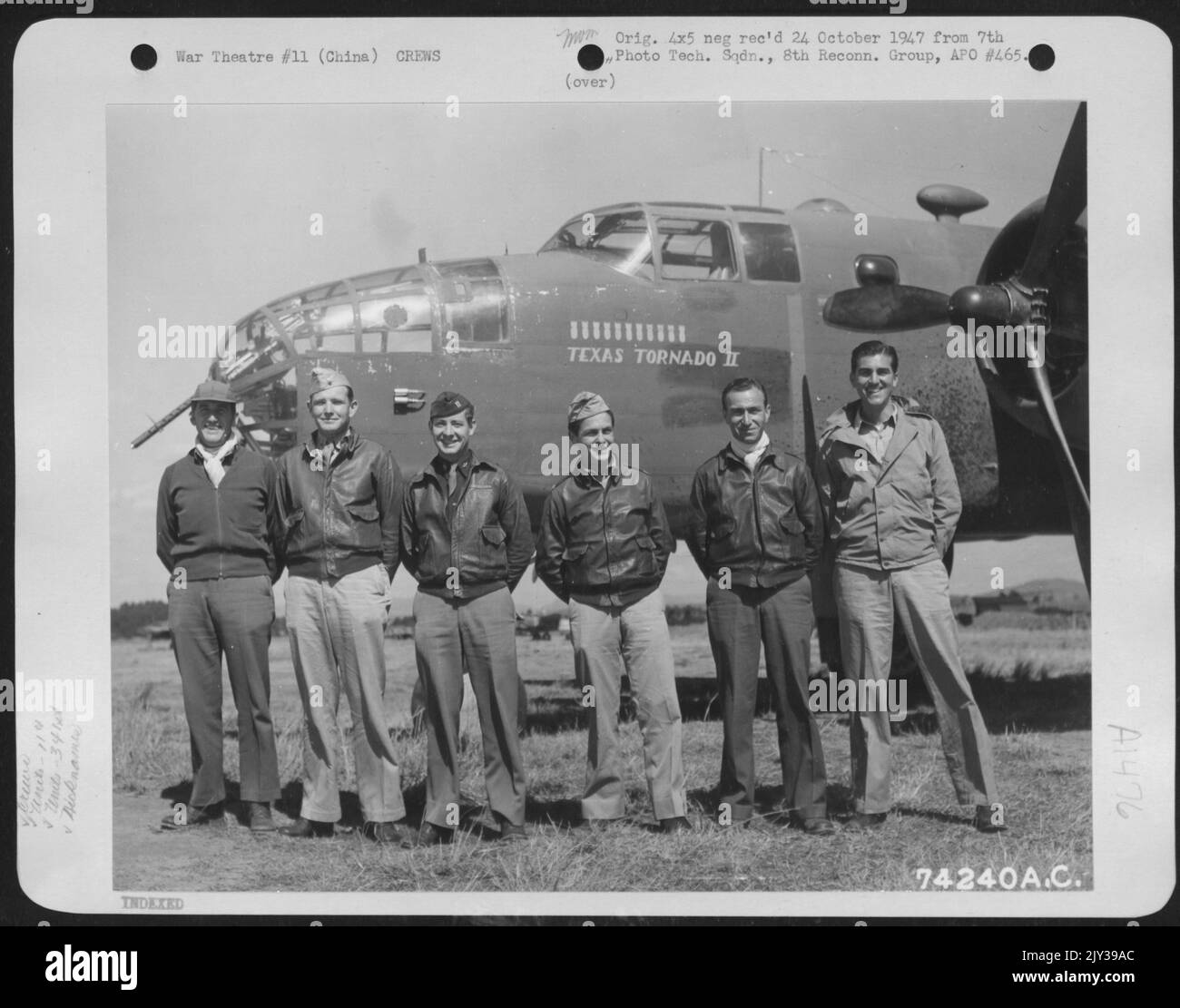 A Crew Of The 11Th Bomb Squadron, 341St Bomb Group, Poses Beside Their ...