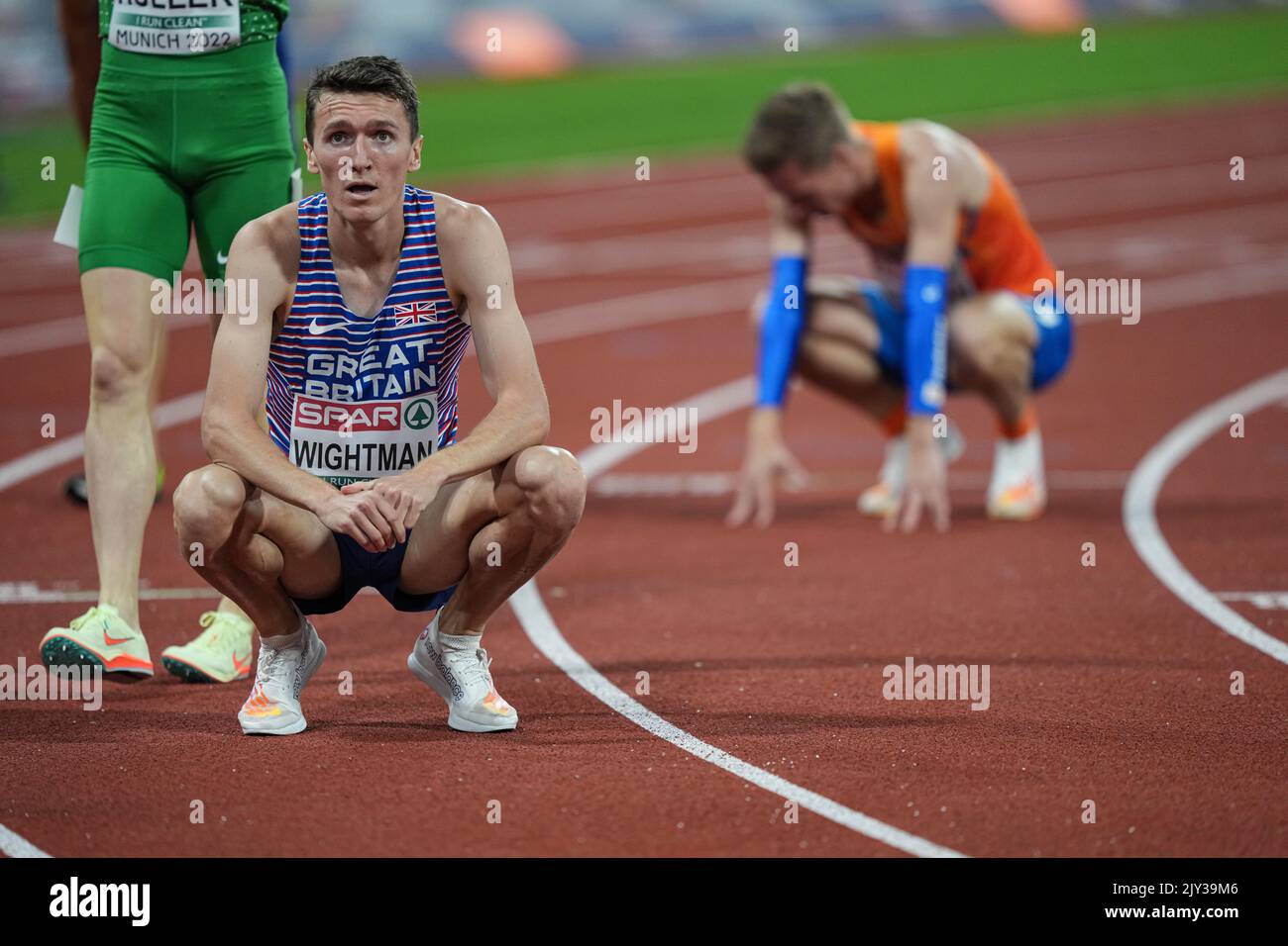 Jake Wightman participating in the 800 meters of the European Athletics ...