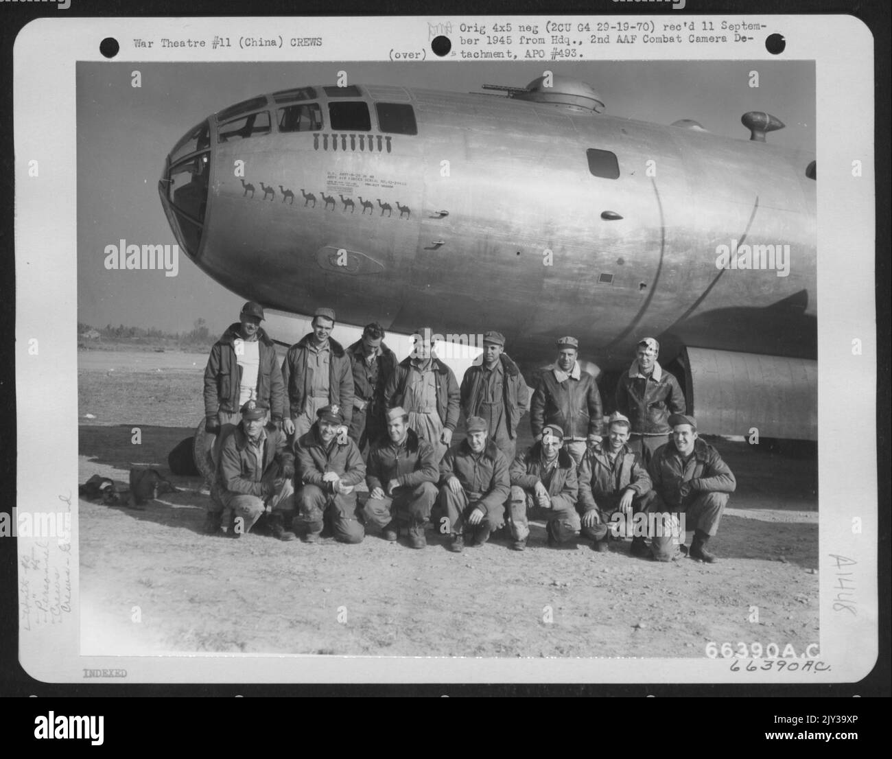 Air Crew And Ground Crew Of The 45Th Bomb Squadron, 40Th Bomb Group ...