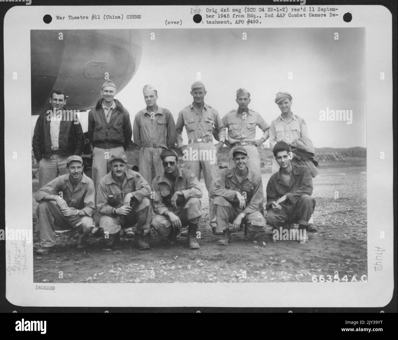 Crew Of Boeing B-29 "Superfortress" (A/C No. 475) Of The 462Nd Bomb ...