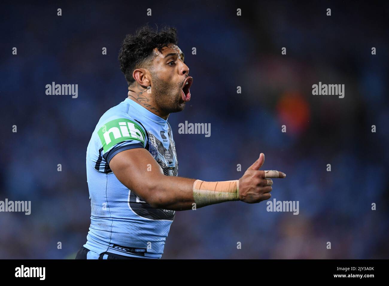 Josh Addo-Carr of the Blues during Game 3 of the 2019 State of Origin ...