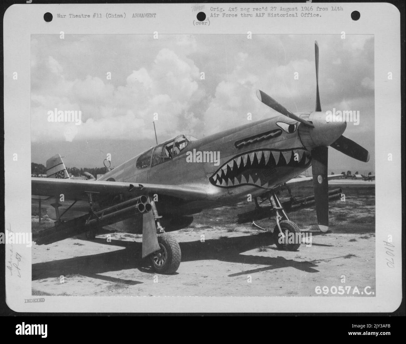 Rocket Installation On A North American P-51 Of The 14Th Air Force In ...
