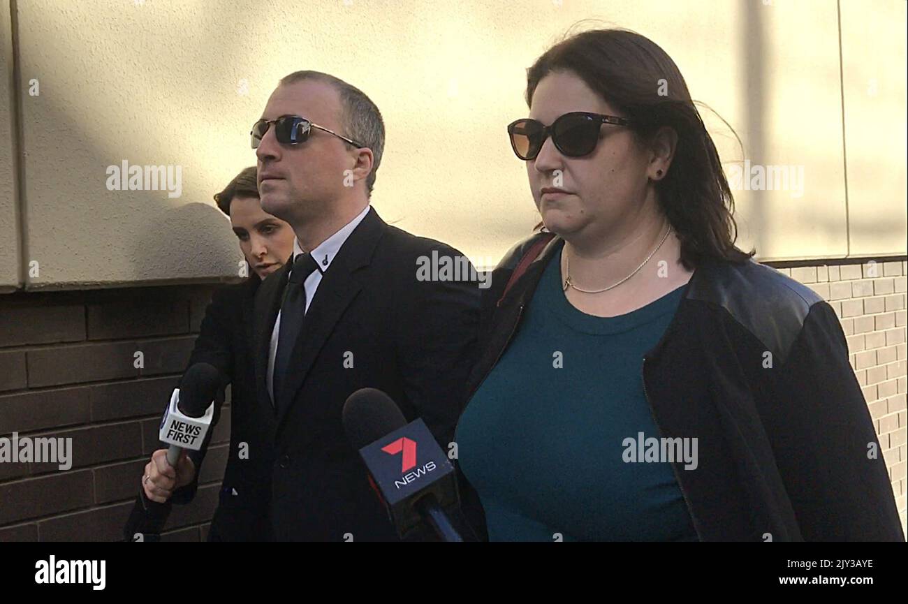 Senior Constable Andrew David Barber, 36, leaves Perth Magistrates ...