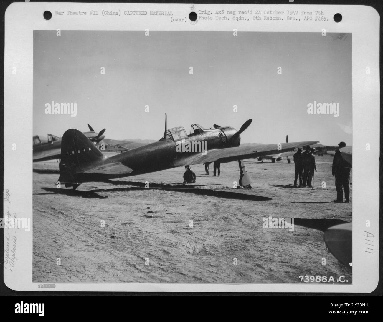 Captured Japaneseanese "Zero" Parked Near The Runway At An Airfield ...