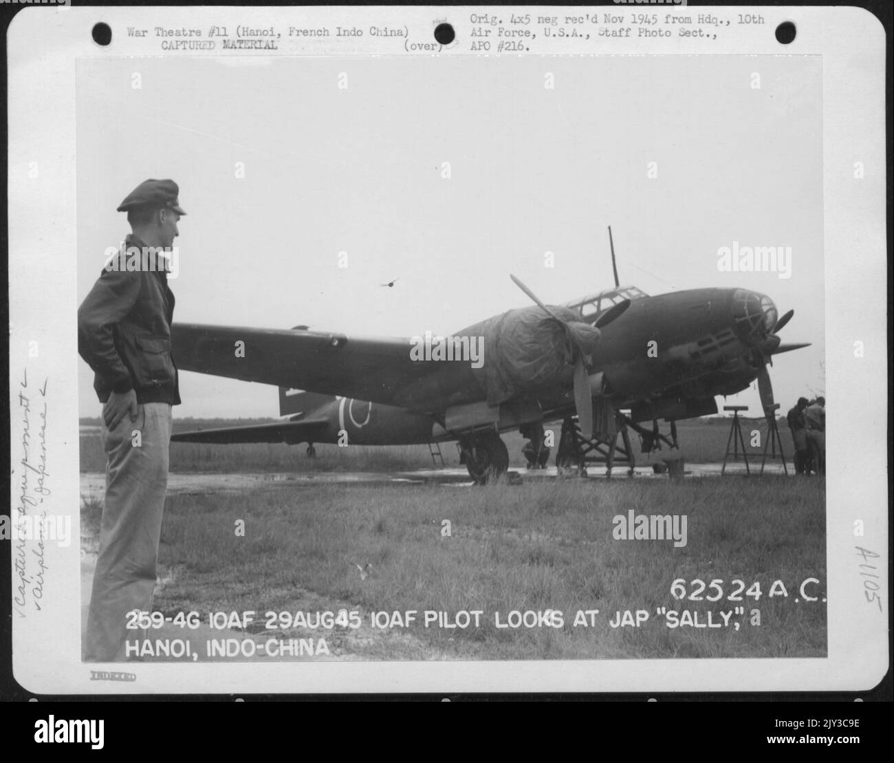 A 10Th Air Force Pilot Looks At Japaneseanese 'Sally', Hanoi, Frech ...