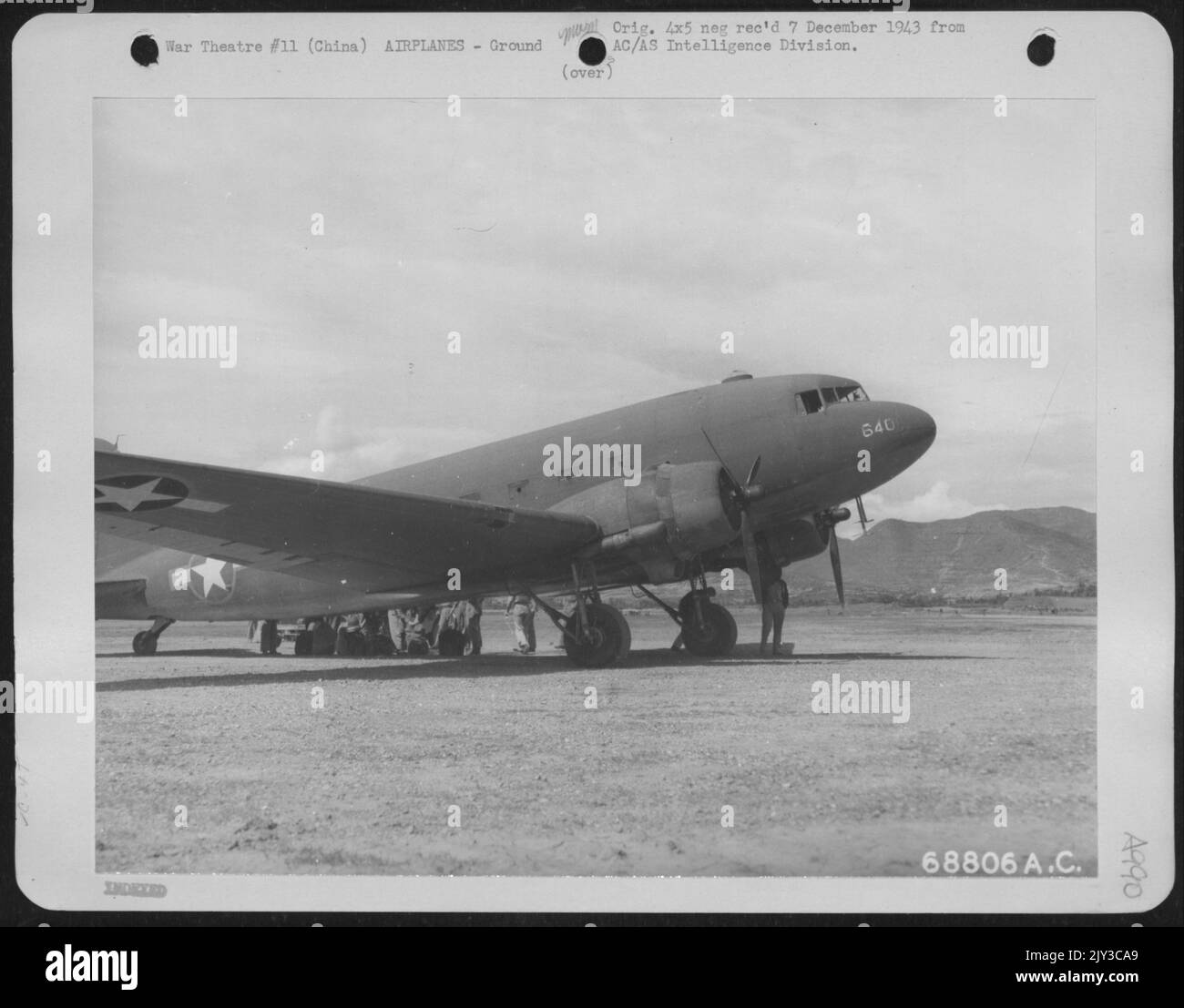 A Douglas C-47 Takes On Passengers At The Yunnanyi Air Base, China ...