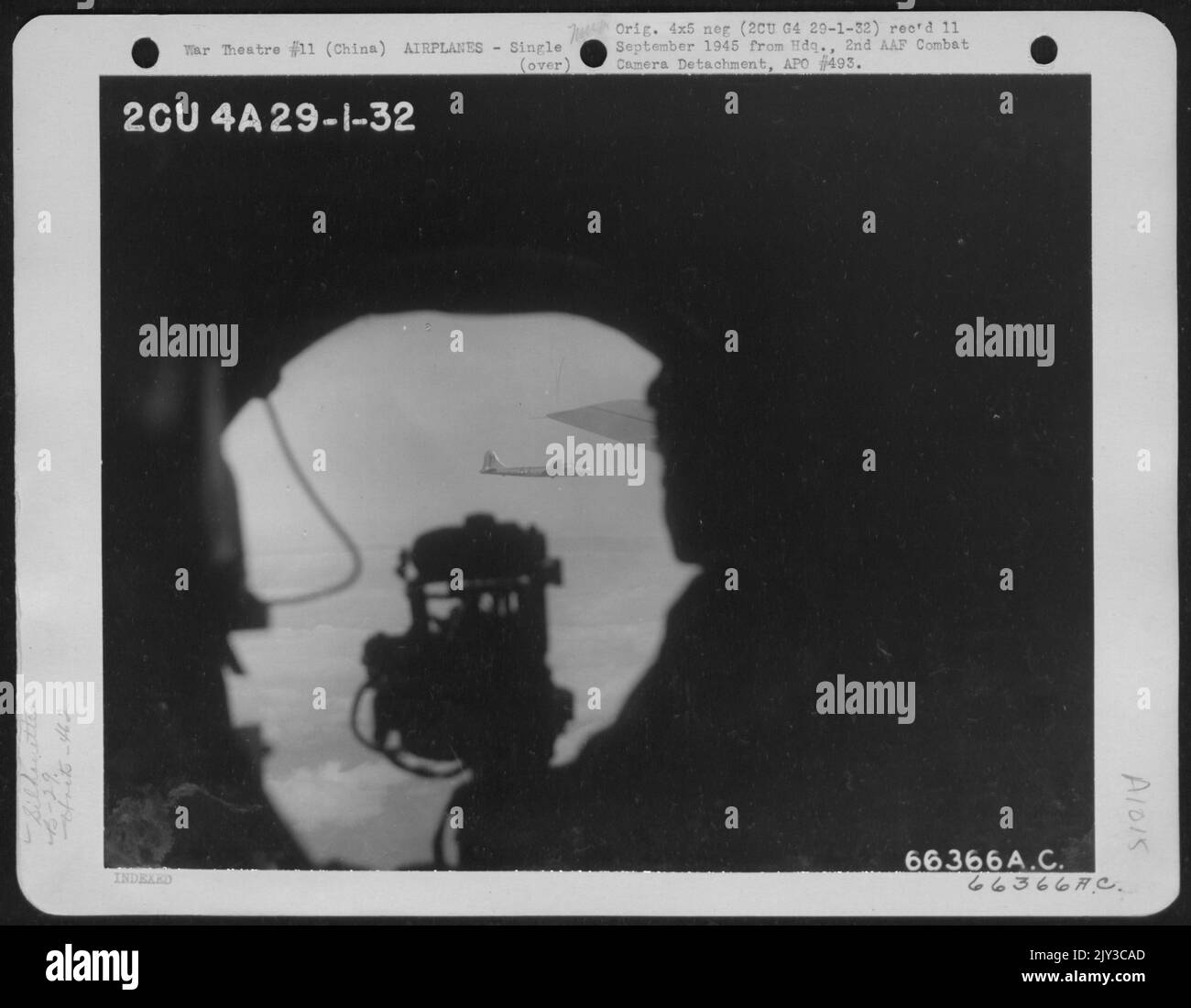 From His Position, A Boeing B-29 Alerted Gunner Of The 462Nd Bomb Group ...