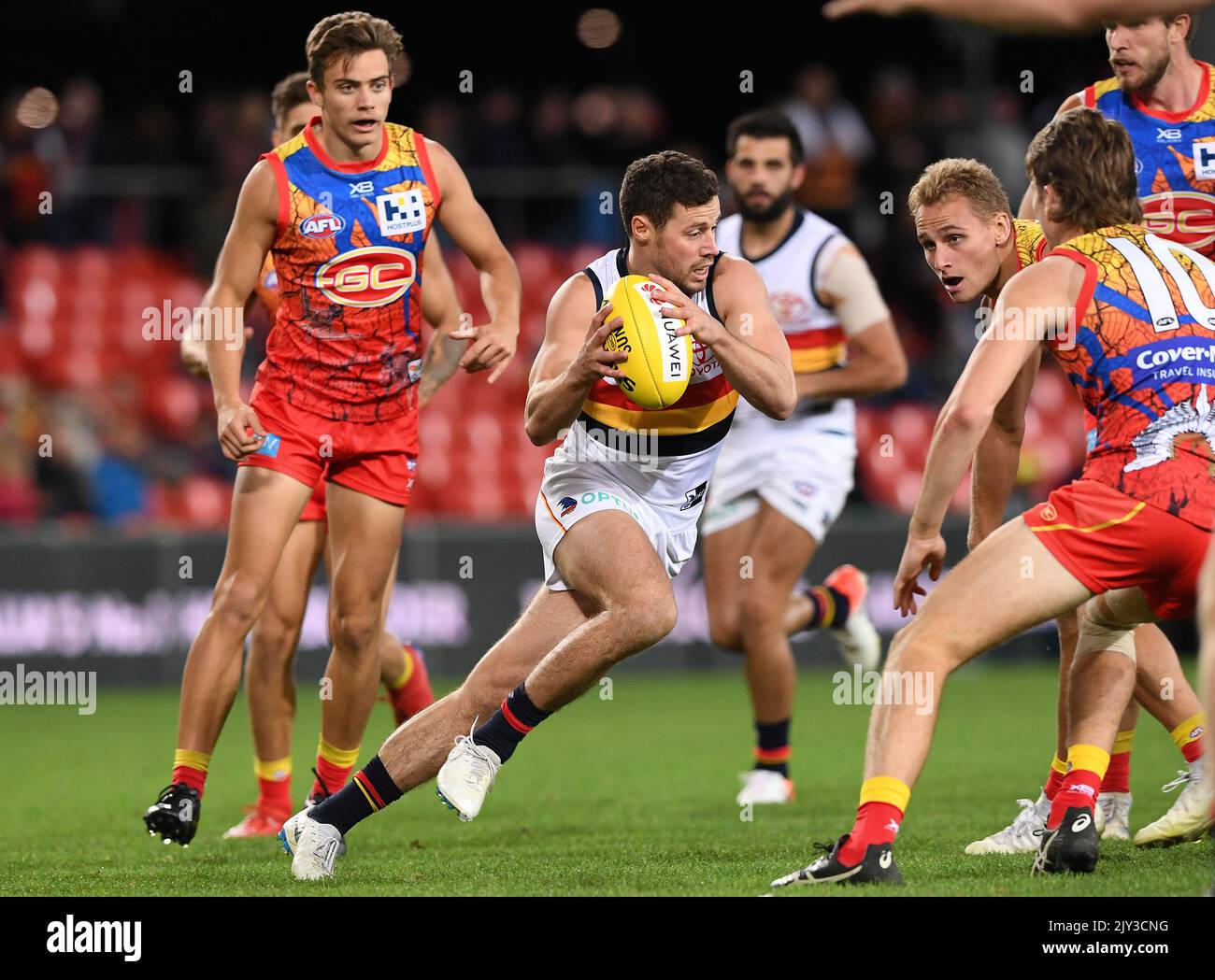 Luke Brown of the Crows during the Round 17 AFL match between the Gold ...