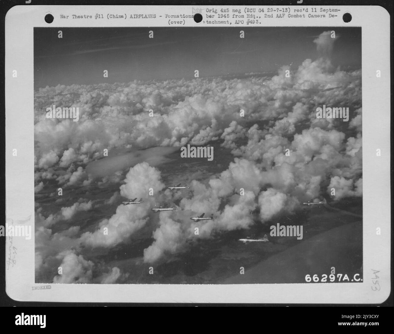 Formation Of Boeing B-29 "Superfortresses"' Of The Xx Bomber Command ...