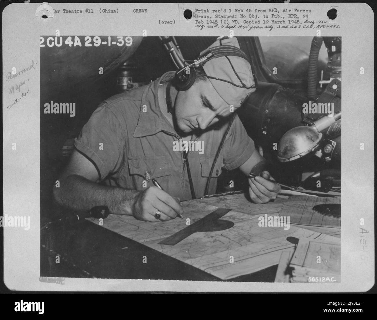 Lancaster bomber navigator hi-res stock photography and images - Alamy