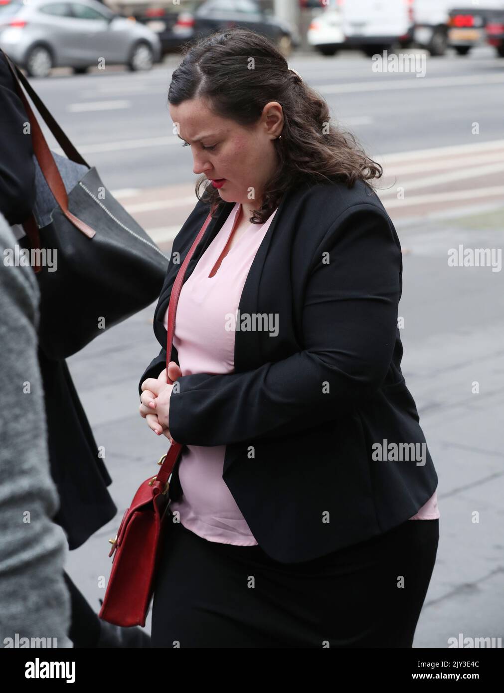Jennifer Peterson leaves the Melbourne County Court in Melbourne ...