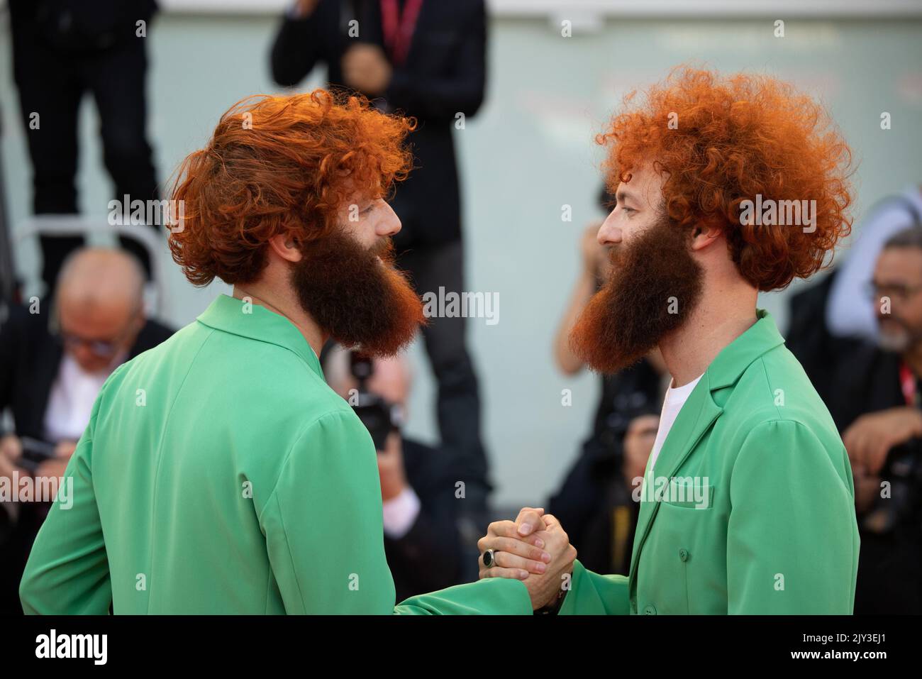 Fabrizio Salvatori and Valerio Salvatori attend the "Il Signore Delle ...
