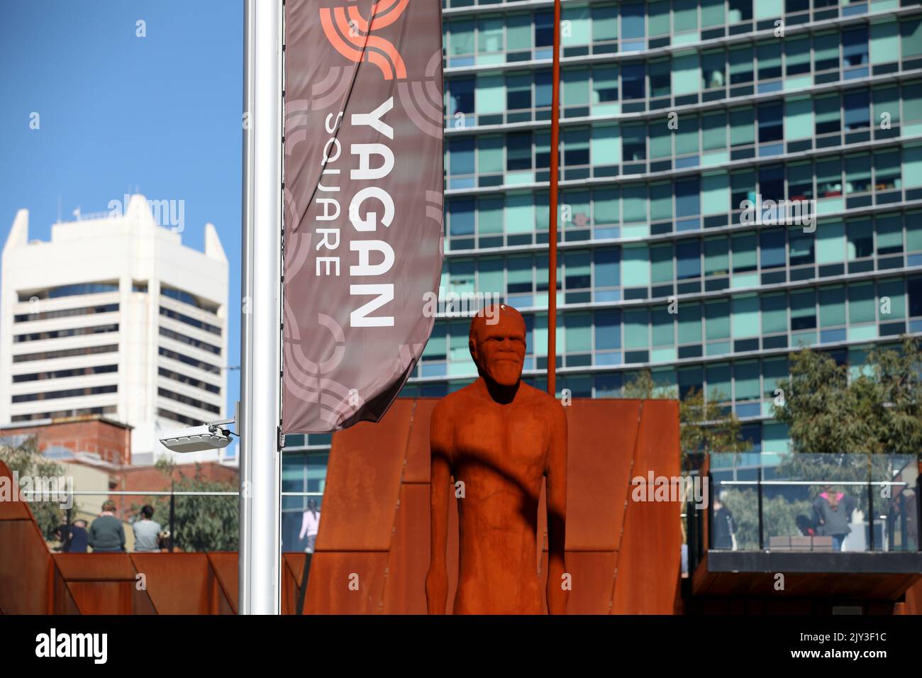 Wirin, a nine metre high sculpture that embodies the spirit and culture ...