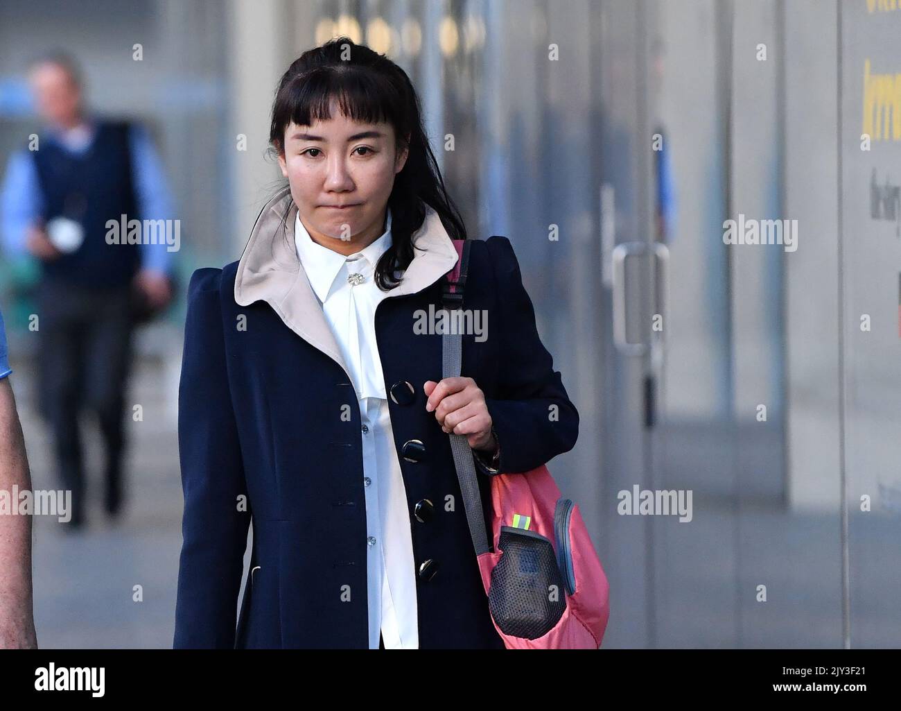 Yutian Li is seen leaving the District Court in Brisbane, Tuesday, July 16, 2019. Yutian Li has ...