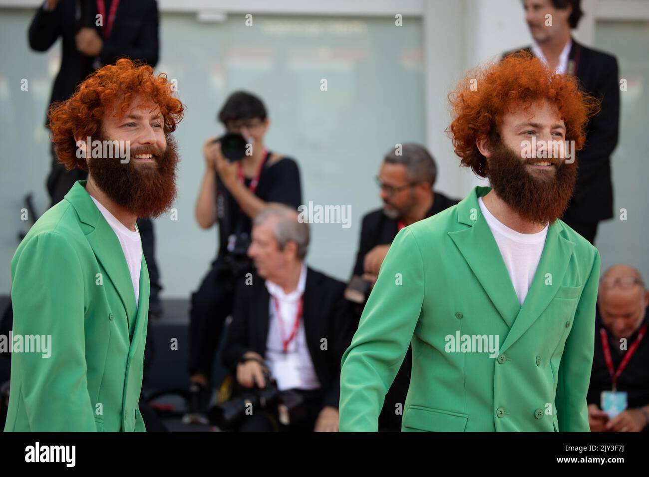Fabrizio Salvatori and Valerio Salvatori attend the "Il Signore Delle ...