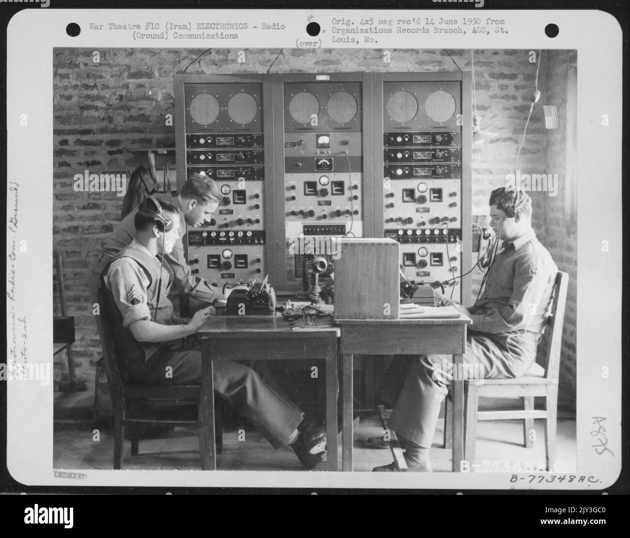 Air Force Members Of 2Nd Army Airways Communication Wing At Work In The ...
