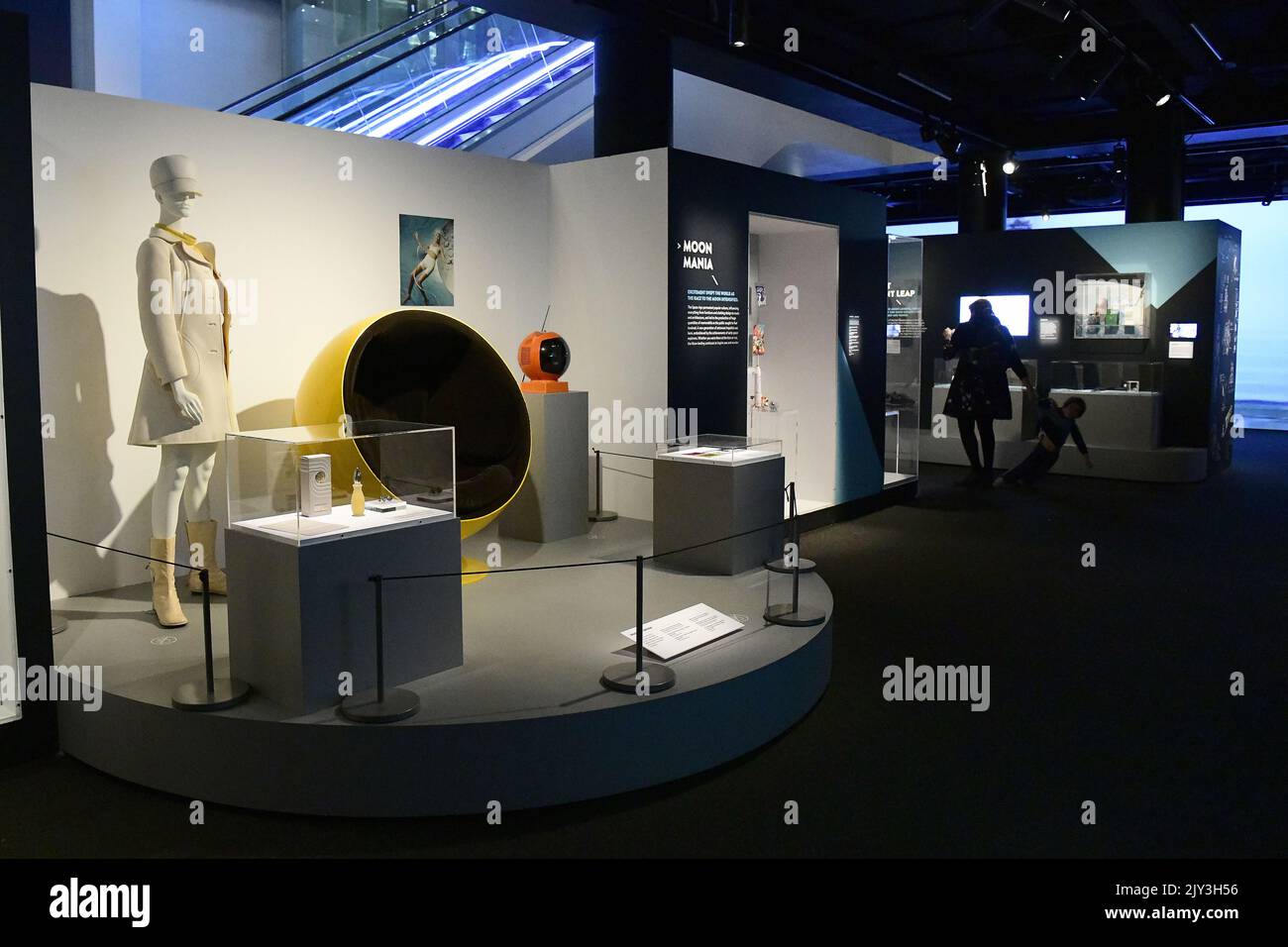 Exhibition space of the Apollo 11 Exhibition is seen at the Powerhouse ...