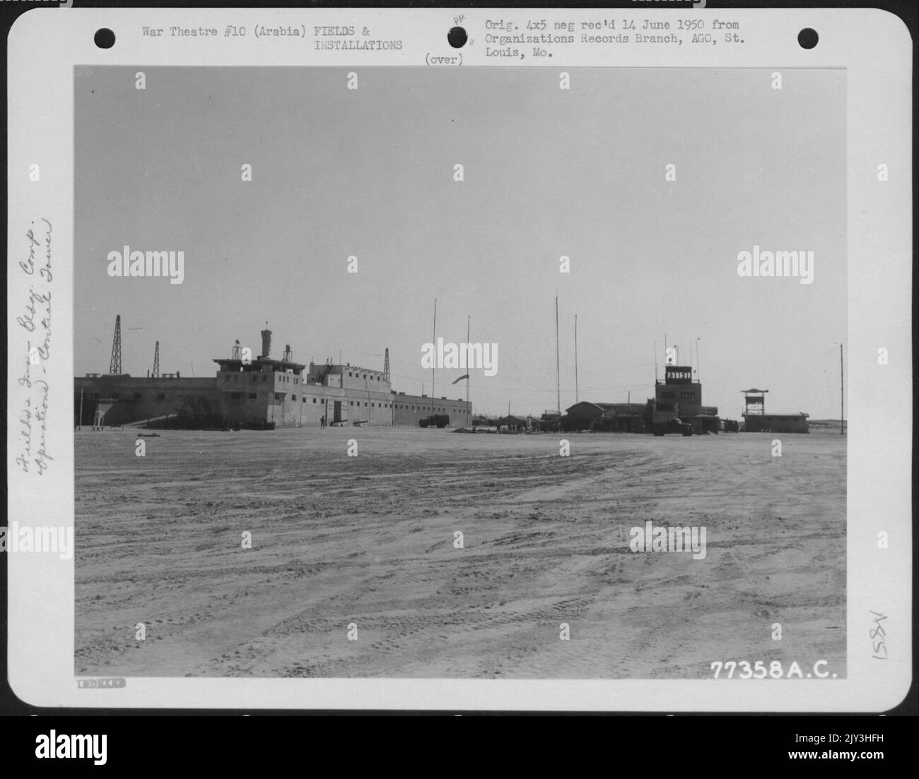 Control Tower And Installations At An Airfield At Sharjah, Trucial Oman ...