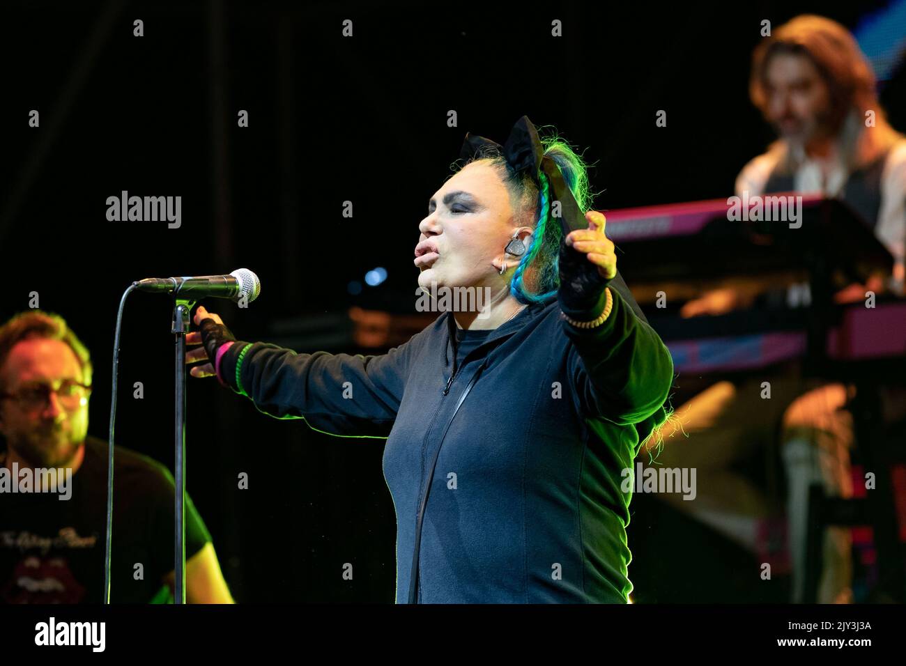 Loredana Berte in concert during the Italian singer Music Concert ...