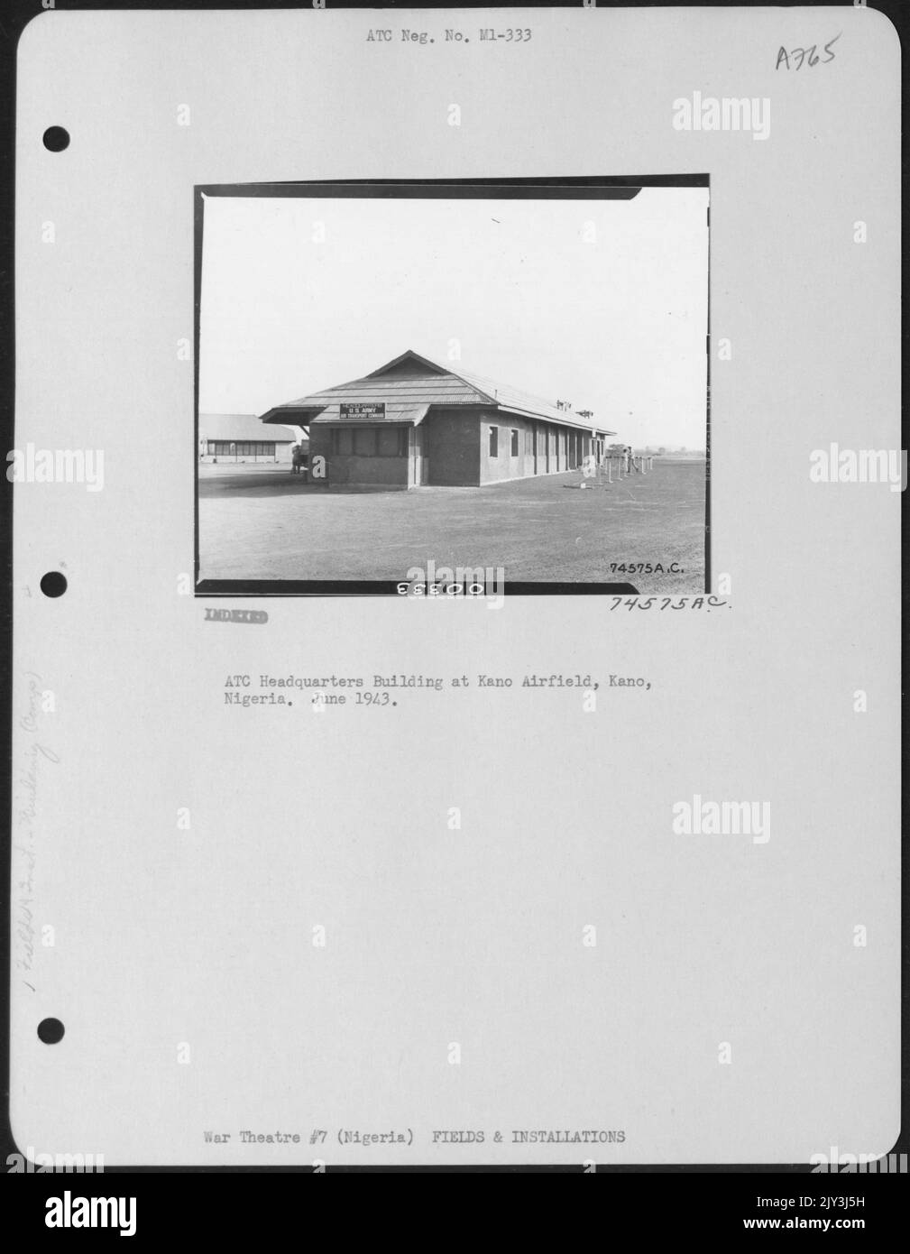 Atc Headquarters Building At Kano Airfield, Kano, Nigeria. June 1943 ...