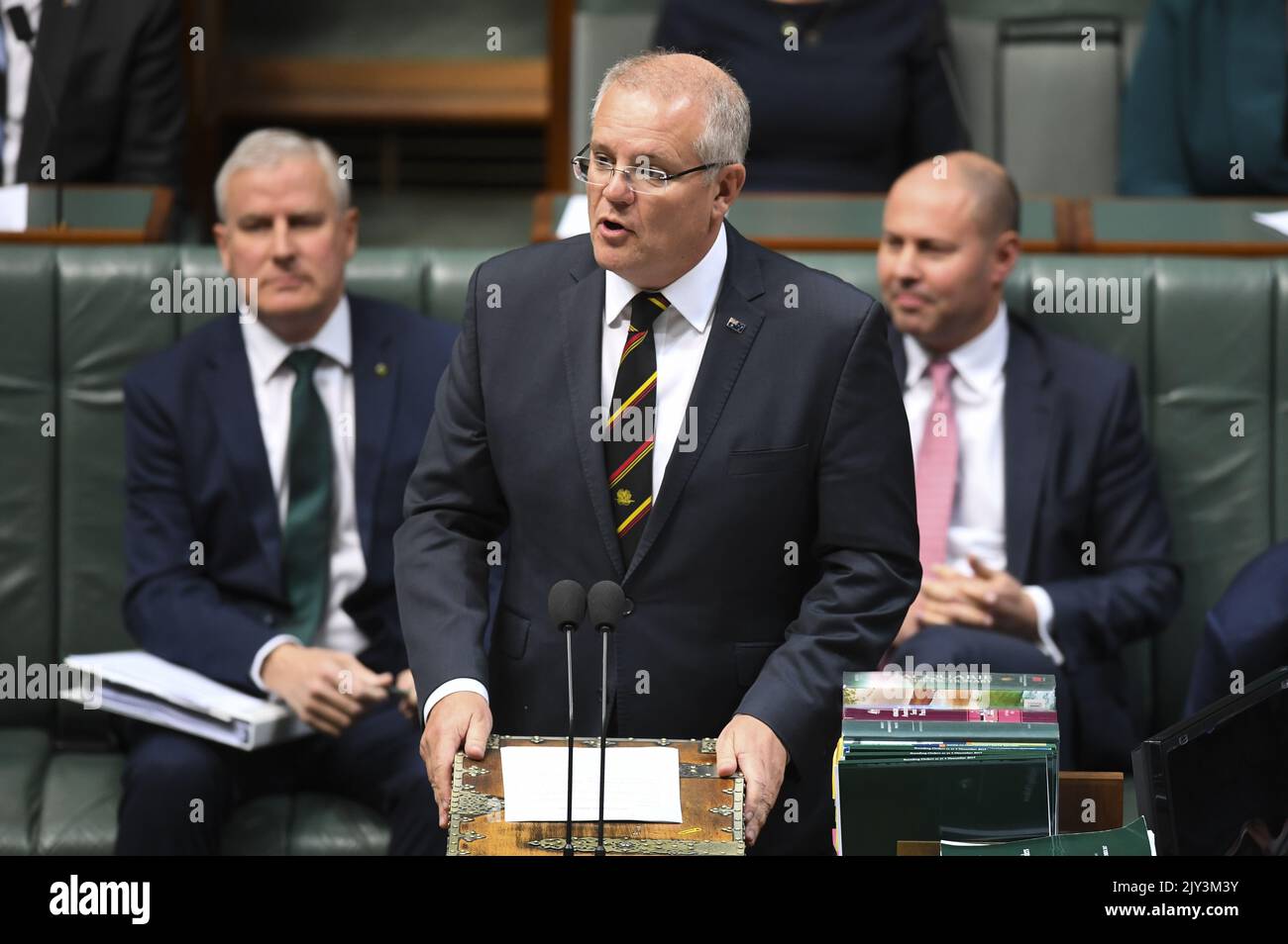 Australian Prime Minister Scott Morrison speaks during House of ...