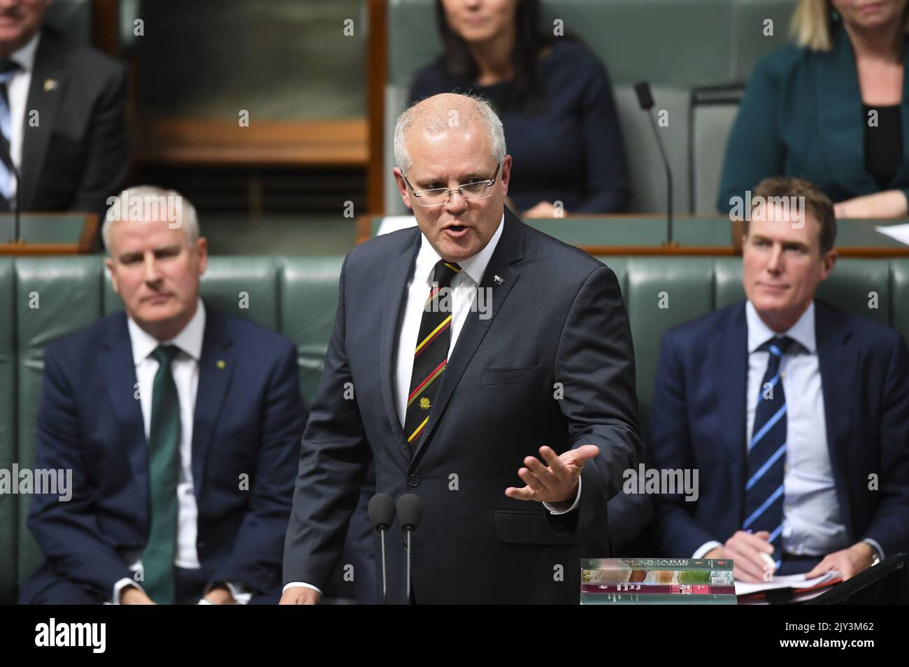 Australian Prime Minister Scott Morrison speaks during House of ...