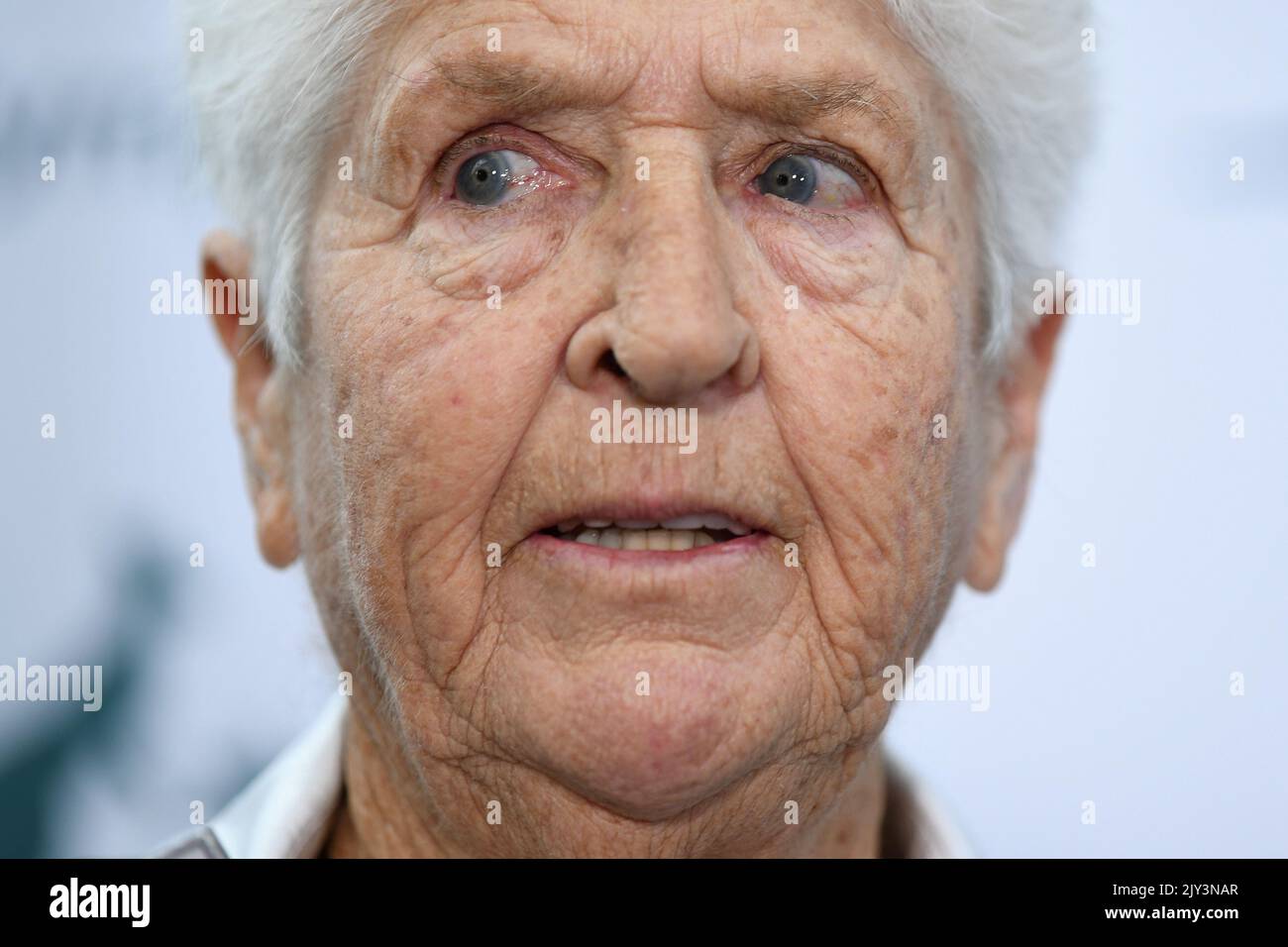 Former Olympic swimmer Dawn Frazer speaks to the media during the One ...