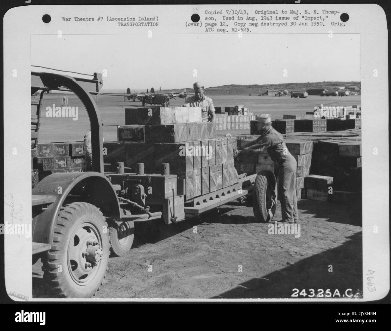 Ascension Island now has mechanical equipment for handling munitions ...