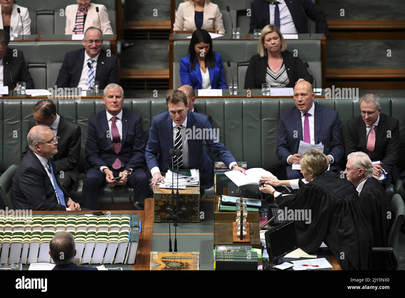 The Leader of the House Christian Porter speaks during House of ...