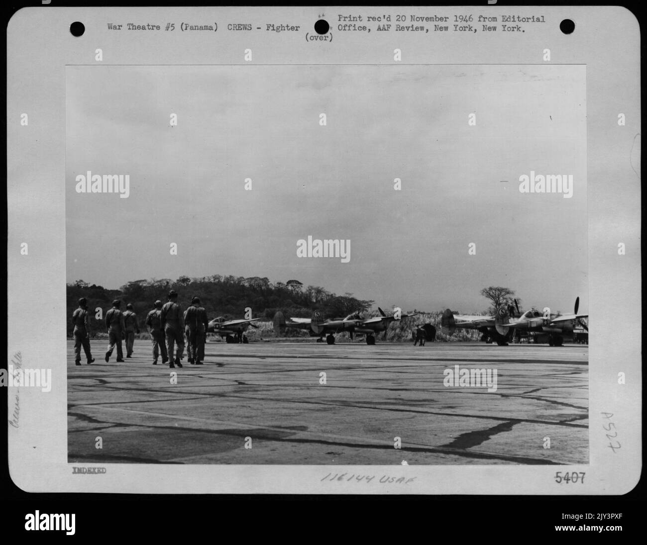 After Briefing, The Pilots Go Out To Their Lockheed P-38 "Lightnings ...