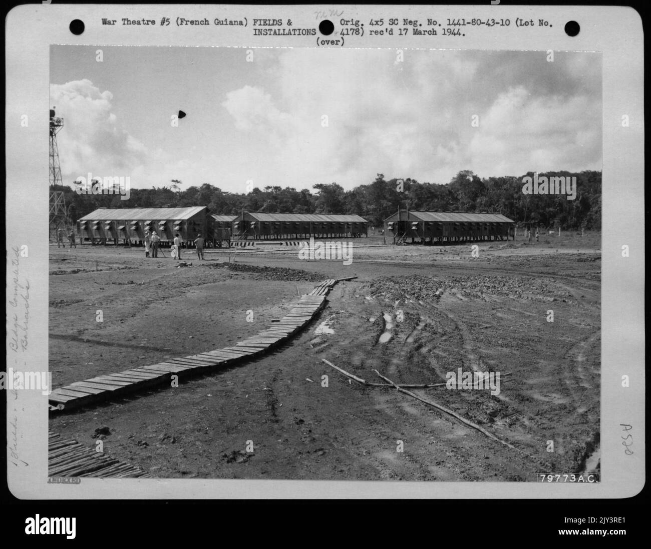 Mess Hall And Barracks At Gallion Field, French Guiana. 15 July 1943 ...