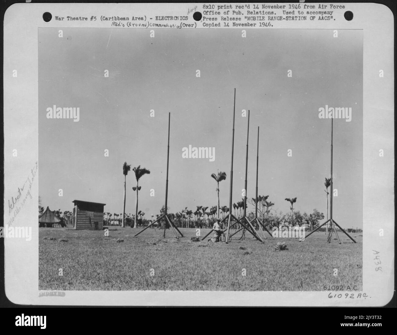 Mobile Range-Station Of Aacs. Pictured Is One Of The Mobile Range ...