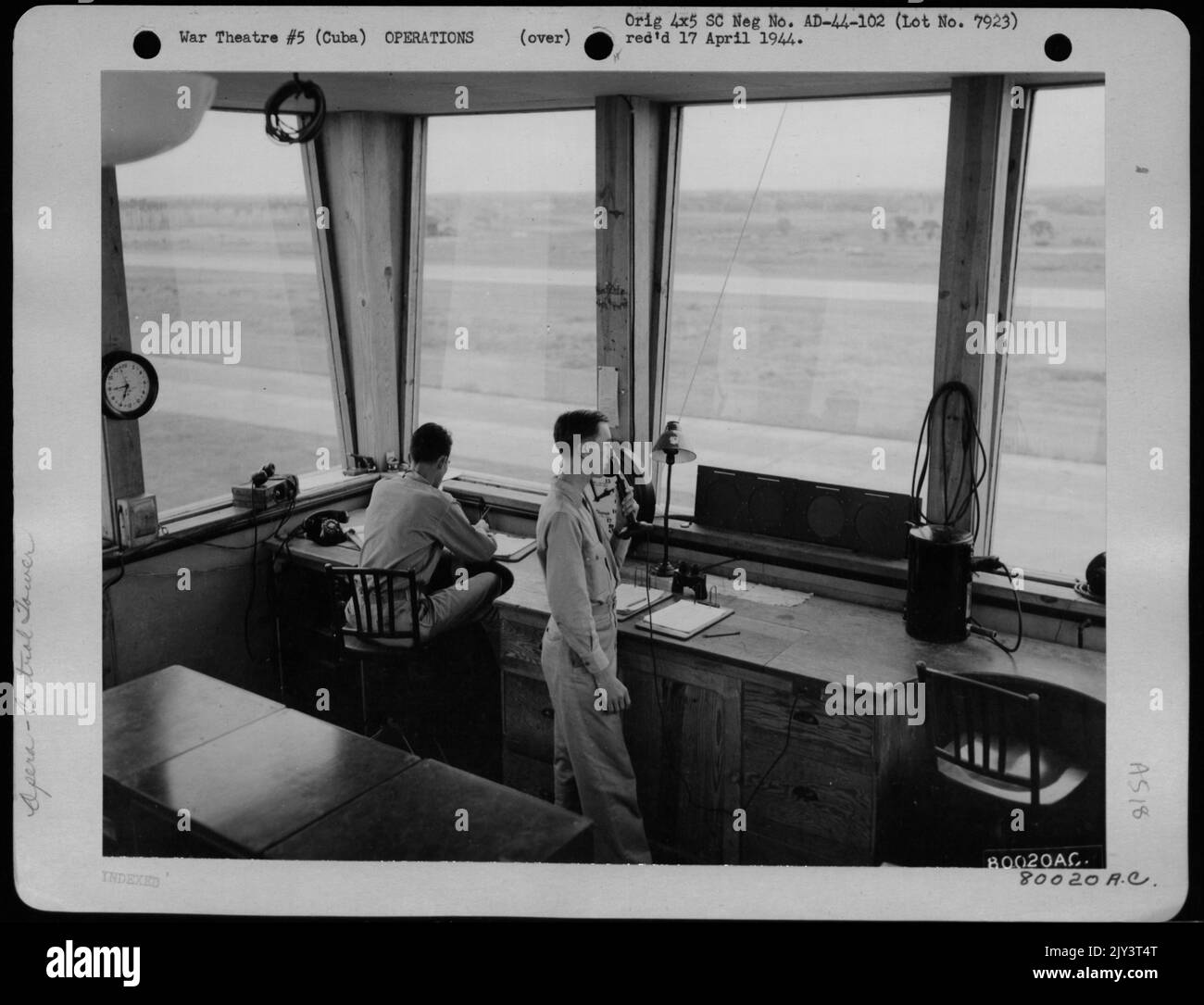 Interior View Of The Operations Control Tower At Batista Airport, Cuba ...