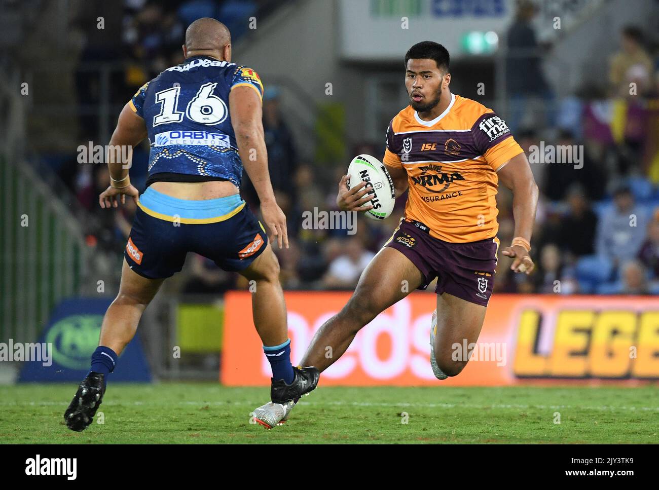 Payne Haas of the Broncos during the Round 19 NRL match between the ...
