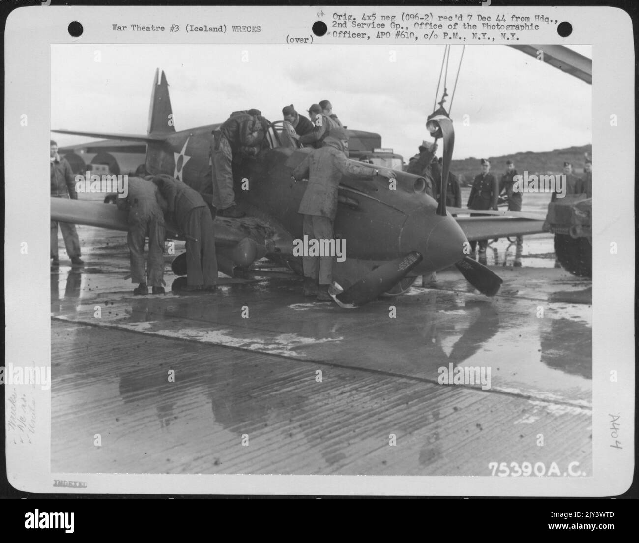 Wreckage Of The Curtiss P-42 (A/C #41-13445) Which Crashed At An ...