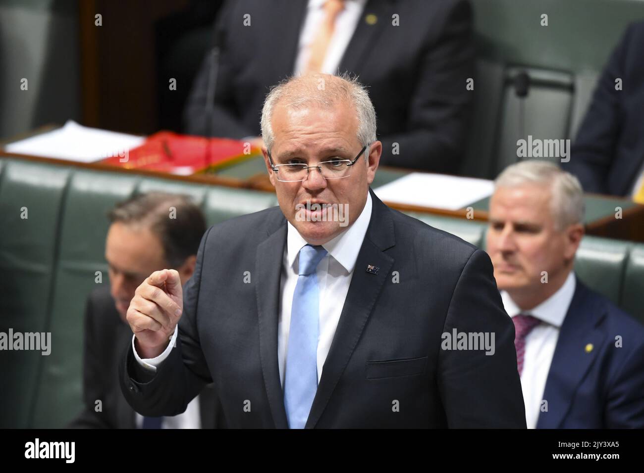 Australian Prime Minister Scott Morrison speaks during House of ...