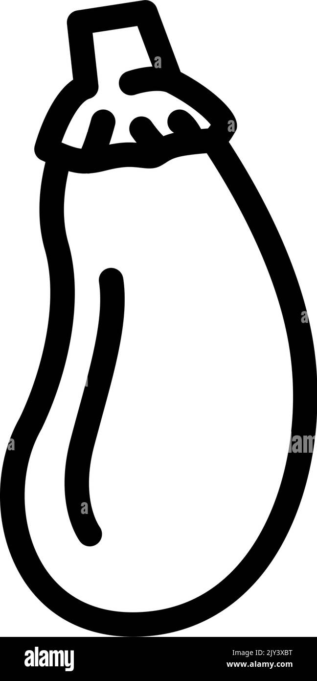 eggplant tasty line icon vector illustration Stock Vector Image & Art ...