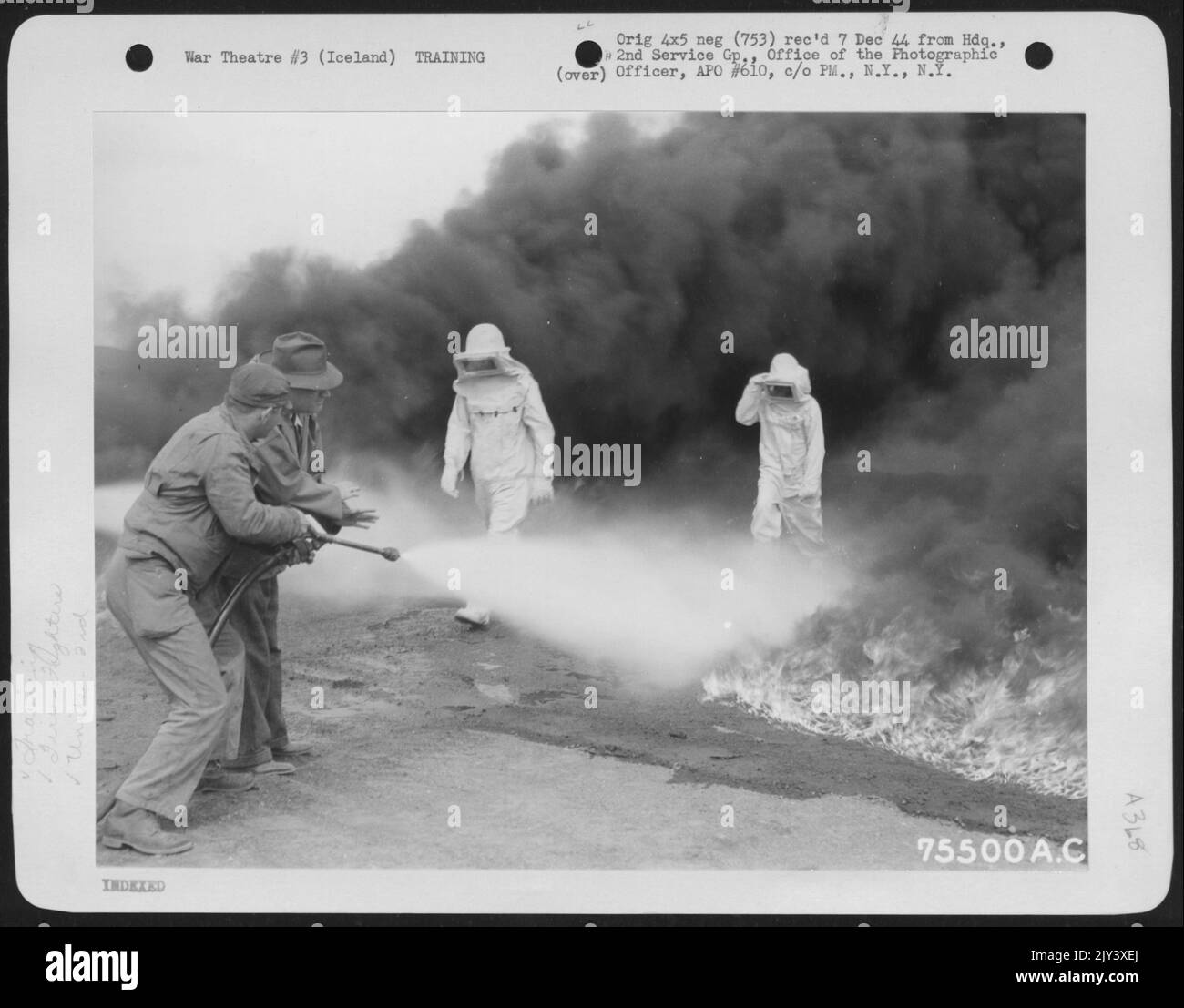 Members Of The 2Nd Service Group Are Trained For Fire-Fighting At The ...