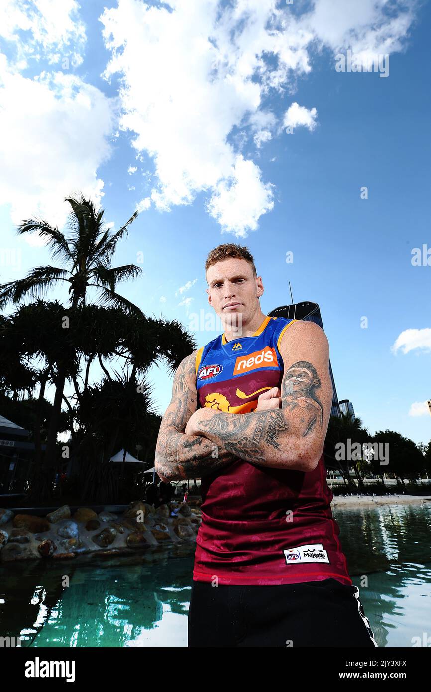 Mitch Robinson of the Lions poses for a photograph before a Brisbane ...
