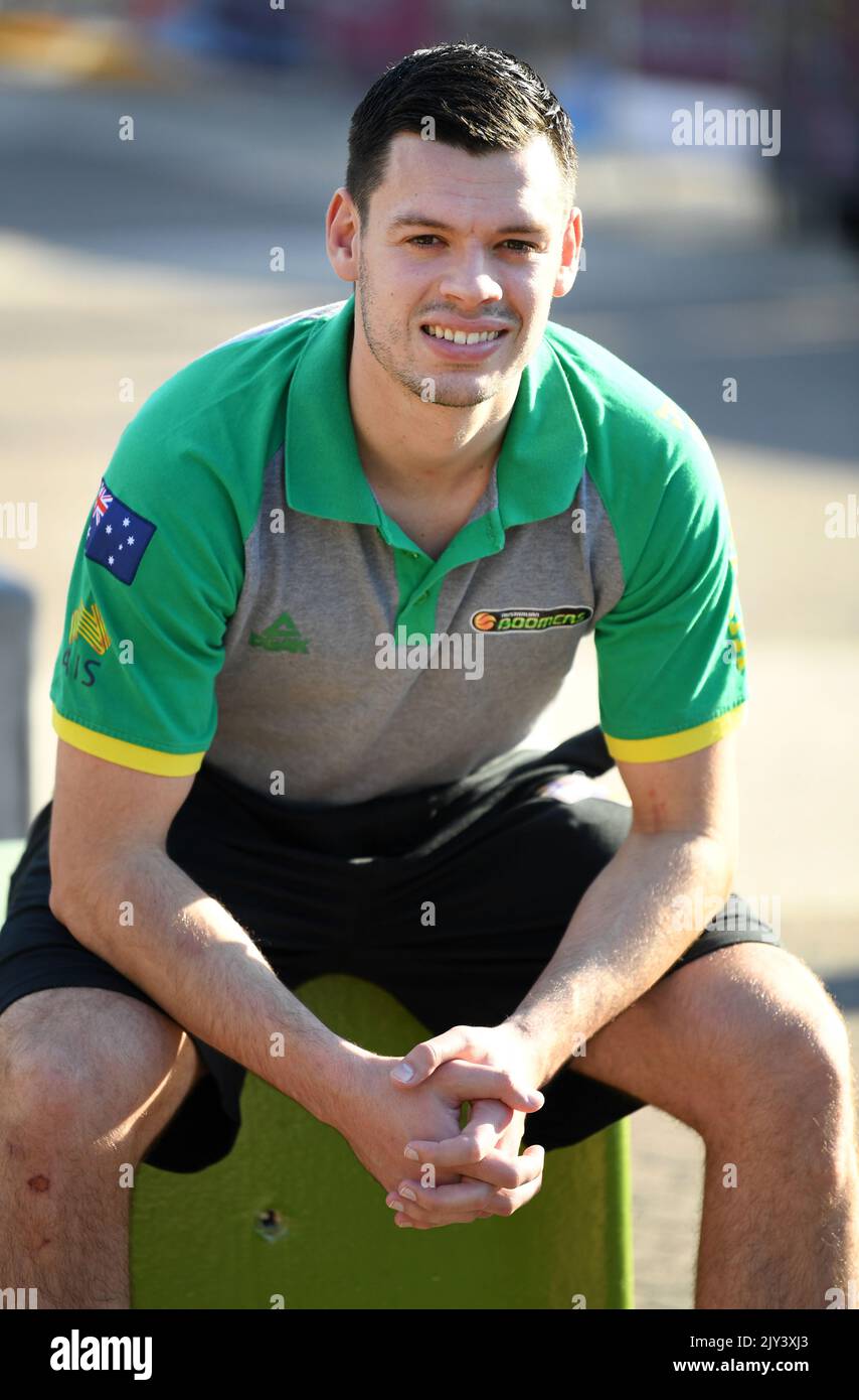 Basketball player and latest Boomers recruit Jason Cadee poses for ...
