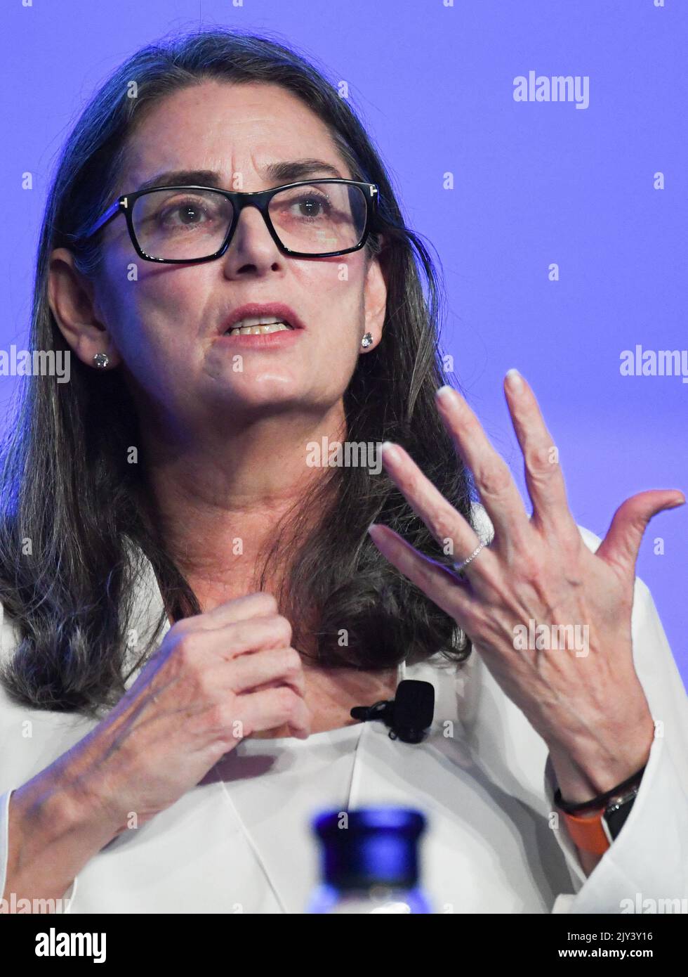 EnergyAustralia MD Catherine Tanna speaks during a discussion forum at ...