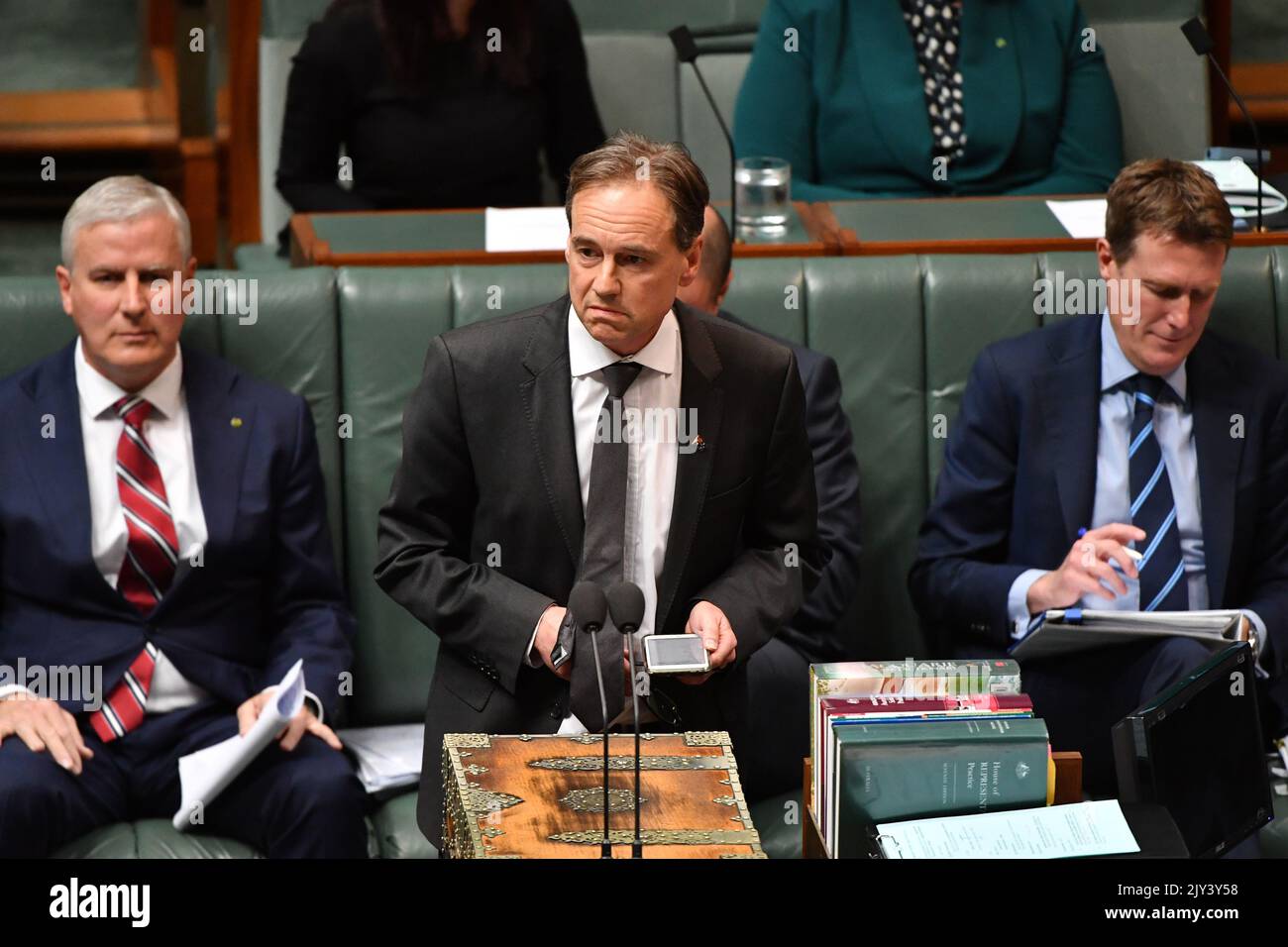 Minister for Health Greg Hunt during Question Time in the House of ...