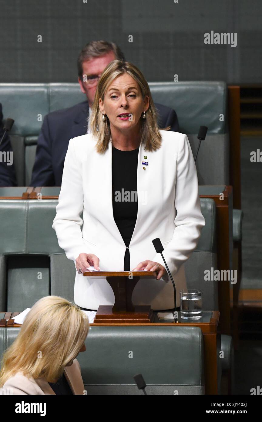 Liberal MP for Moncrief Angie Bell delivers her first speech in the ...