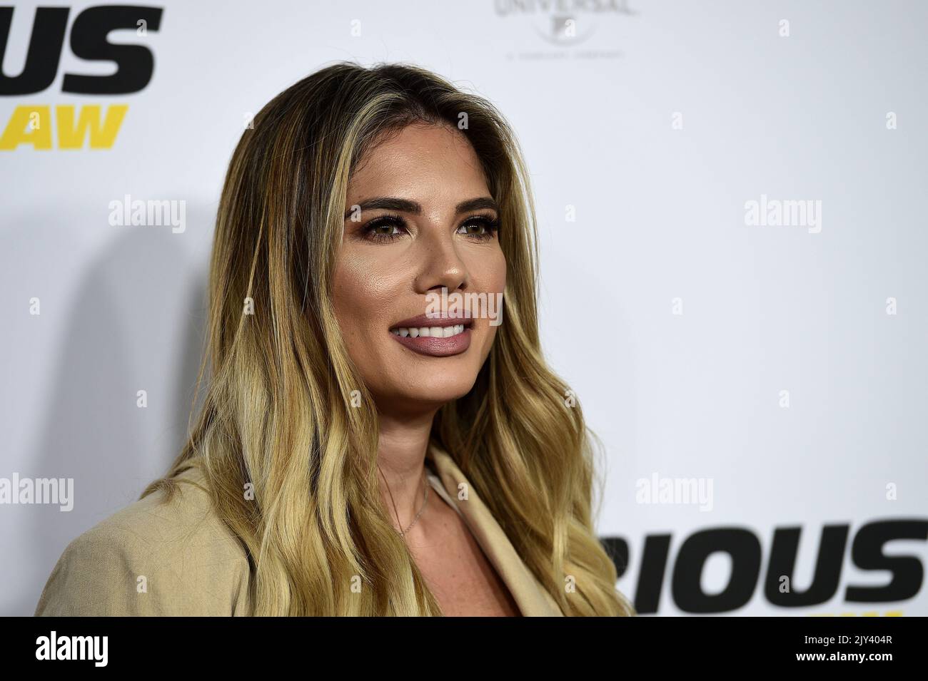 Amy Castano, wife of Australian trainer Jono Castano, is seen during ...
