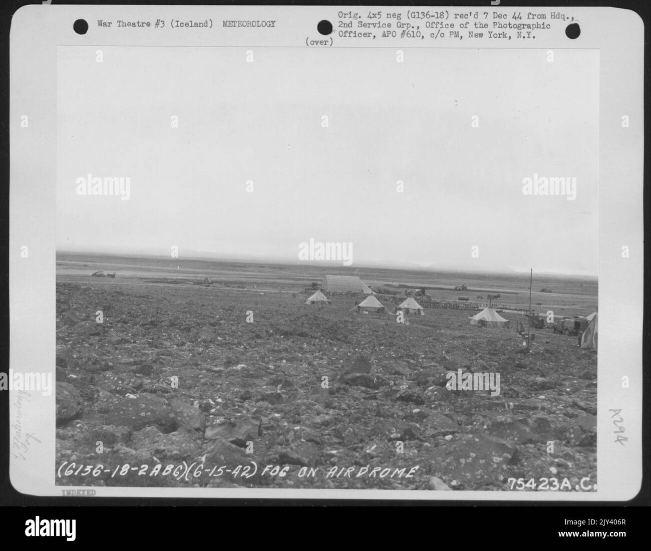 Fog Over Patterson Field, Iceland. 15 June 1942, 2Nd Air Base Group ...