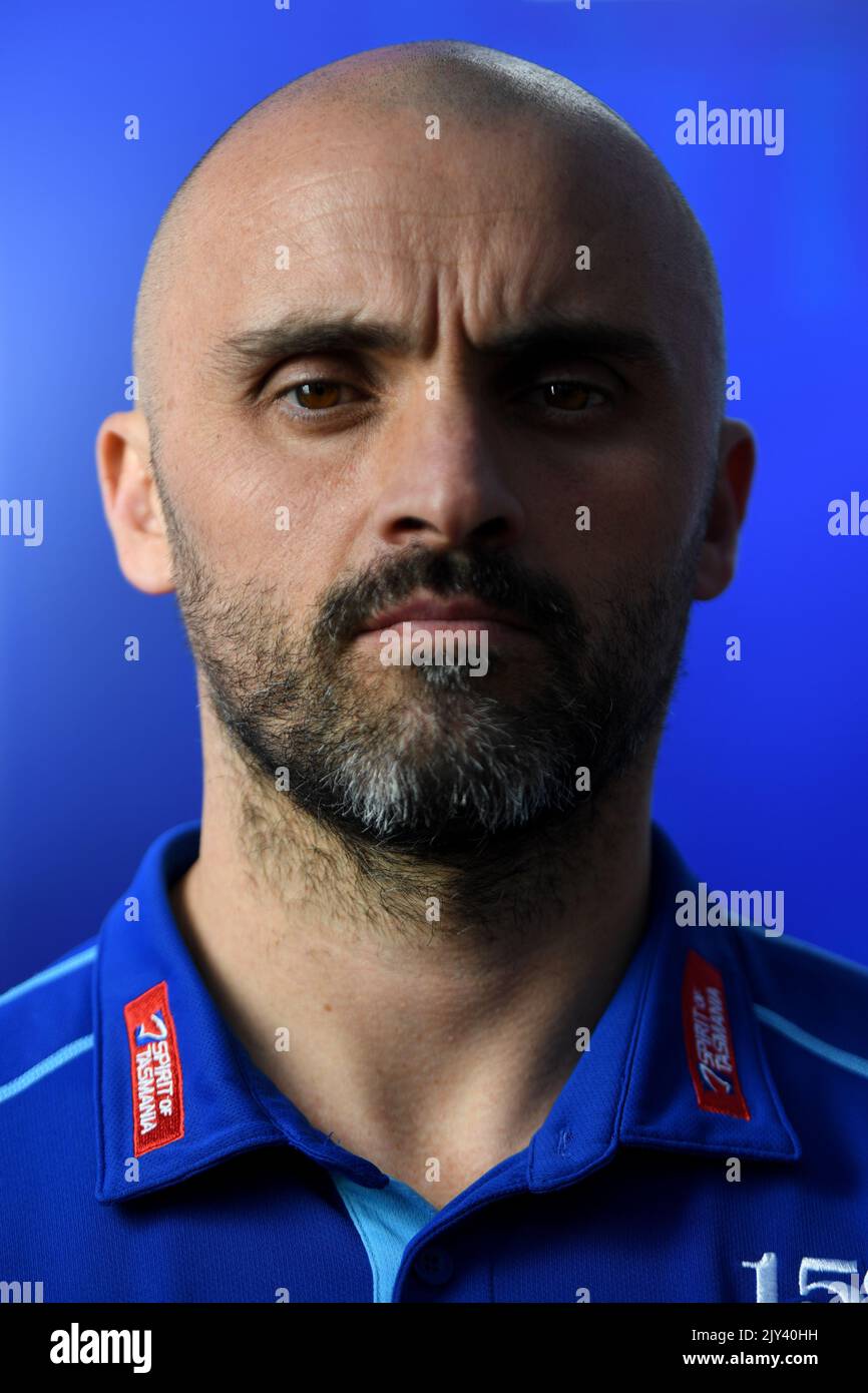 Head coach of North Melbourne Rhyce Shaw poses for a photograph at ...