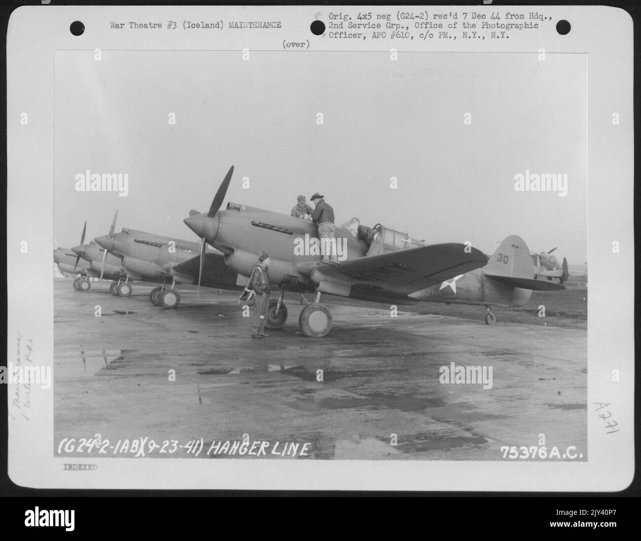 Curtiss P-40's Undergo Last Minute Inspection Before Their Pilots Put ...