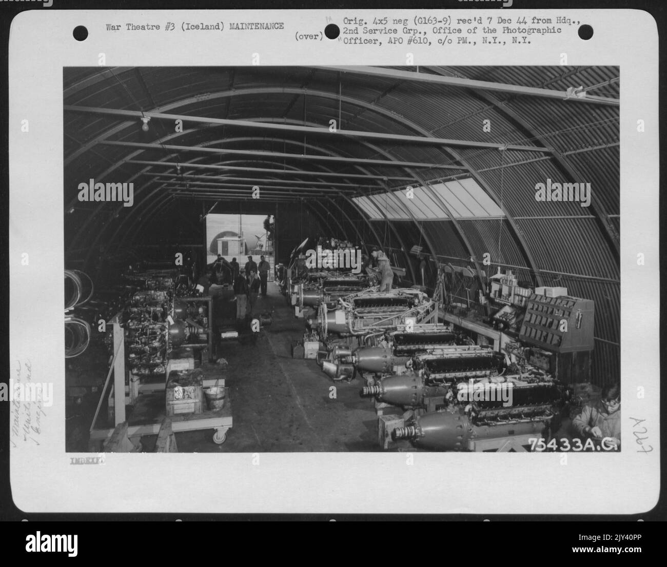2Nd Air Base Group Engine Shop At An Airfield In Iceland. 3 August 1942 ...
