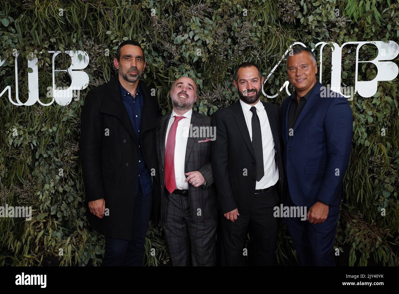 (L-R) Adam Goodes, Artistic Director Al Cossar, Director Daniel Gordon ...