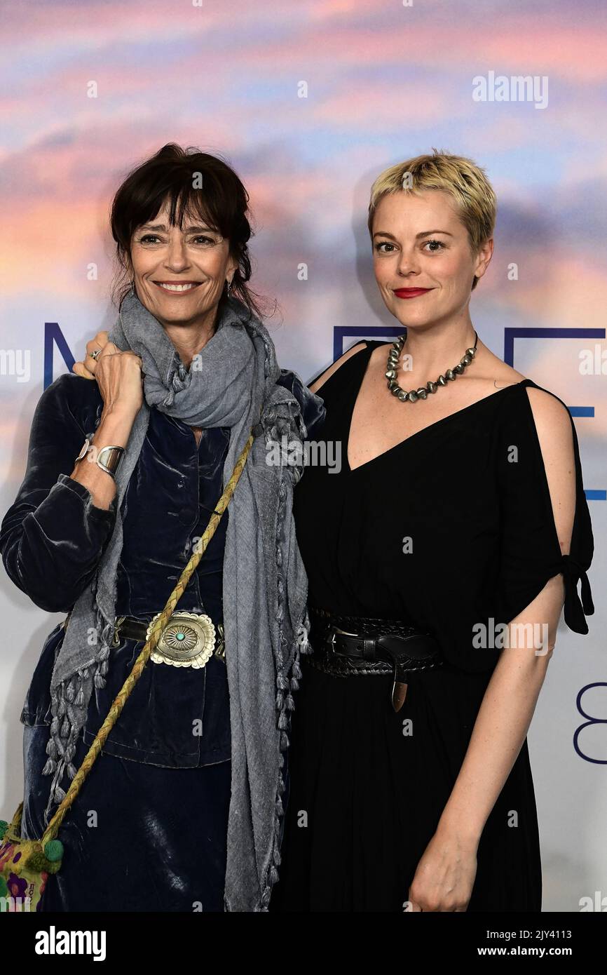 (L-R) Actress Rachel Ward and daughter Matilda Brown are seen during ...